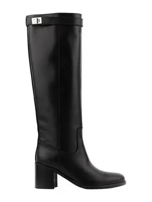 PAUL WARMER 65mm Knee-high Boots - Black