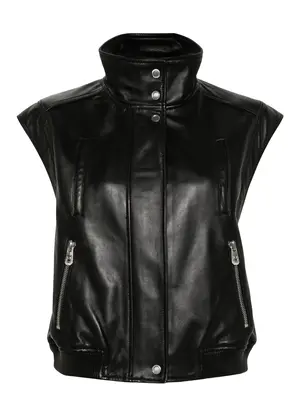 PINKO PINKO Leather Biker Gilet