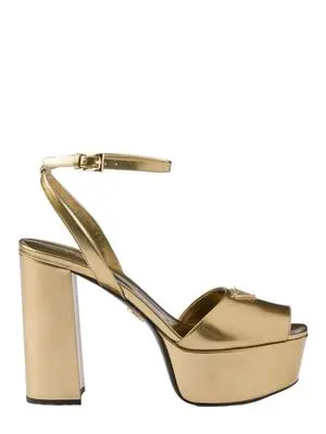 PRADA Prada 115mm Leather Platform Sandals
