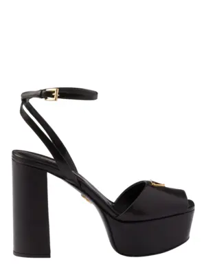 Prada - Prada 115mm Leather Platform Sandals