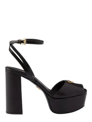 PRADA Prada 115mm Leather Platform Sandals