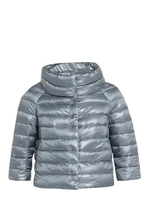 Herno Iconico Piumino Sofia Ultralight Puffer Jacket Open Blue