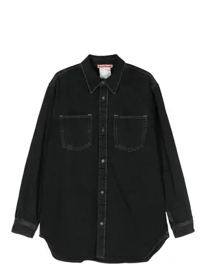 Acne Studios Long-sleeve Denim Shirt - Black