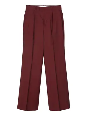 RÓHE Darted Straight-leg Trousers - Red