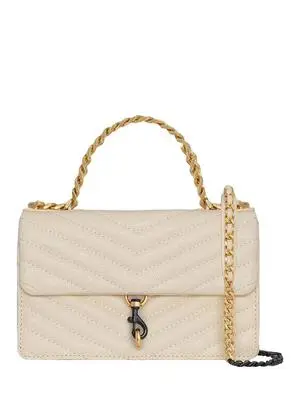 Rebecca Minkoff Edie Mini Leather Crossbody Bag - Chantilly