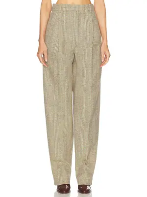 Bottega Veneta Tailored Tweed Trouser - Beige  Yellow  & Blue