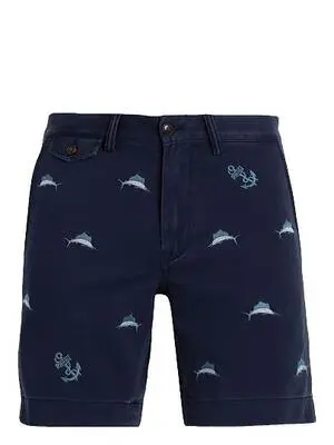 Polo Ralph Lauren Embroidered Twill Bermuda Shorts - Navy