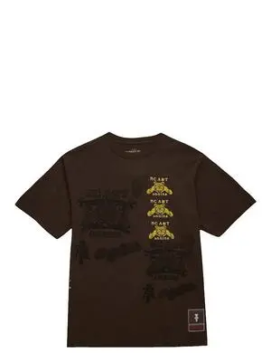 TRAVIS SCOTT X Mitchell & Ness North Carolina A&t Aggies Seal T-shirt - Brown