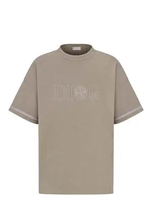 Dior X Stone Island Oversized Fit T-shirt - Brown