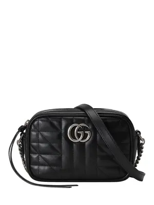 Gucci Gg Marmont Mini Shoulder Bag - Black