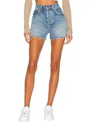 GRLFRND GRLFRND Jules Super High Rise Vintage Denim Short Denim-medium