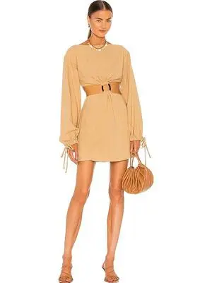 L'academie Alora Mini Dress - Tan