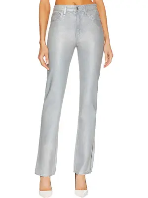 GRLFRND GRLFRND Harlow Coated High Rise Boot Jeans Blue