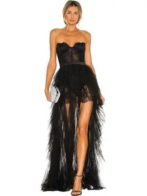 For Love & Lemons X Revolve Bustier Gown - Black