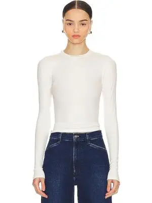 LOVERS AND FRIENDS Hailey Long Sleeve Tee - White