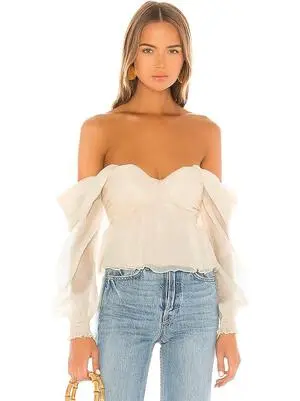 House Of Harlow 1960 X Revolve Burna Blouse - Ivory