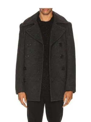SCHOTT Slim Fit Peacoat - Grey