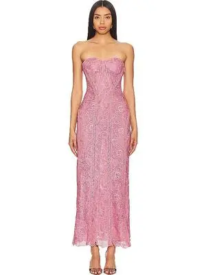 Rococo Sand X Revolve Lace Midi Dress - Pink