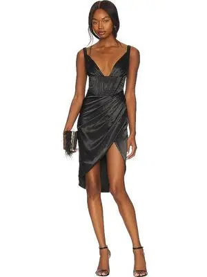 Superdown Tianna Corset Dress - Black