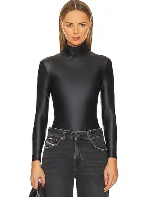 Commando Matte Metallic Bodysuit - Black