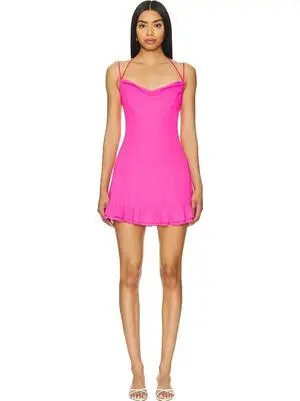 MORE TO COME Shania Mini Dress - Fuchsia