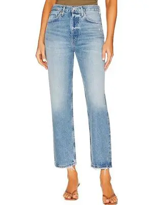 AGOLDE 90's Crop Jeans In Medium Wash - Denim-medium