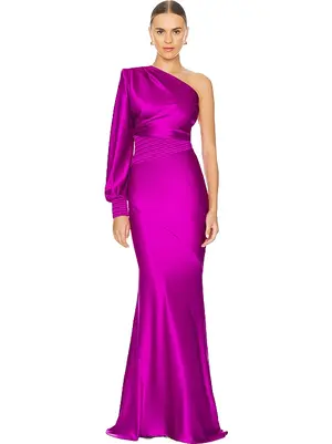 ZHIVAGO Zhivago Don't Look Now Gown Fuchsia