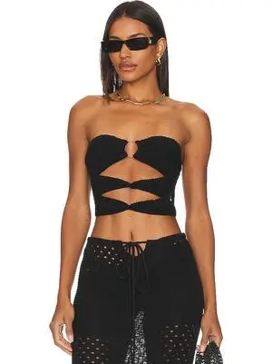 SNDYS. X Revolve Whitehaven Top - Black