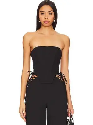 CAMILA COELHO Karina Top - Black
