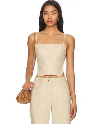 CAMILA COELHO Rousseau Top - Beige