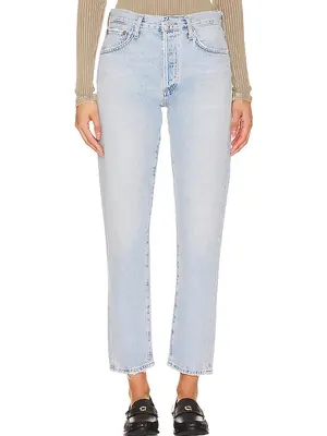 AGOLDE AGOLDE Austin Mid Rise Tapered Slim Jeans Blue