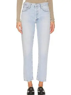 AGOLDE AGOLDE Austin Mid Rise Tapered Slim Jeans Denim-light