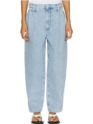 AGOLDE AGOLDE Becker Wide Leg Pleated Jeans Blue