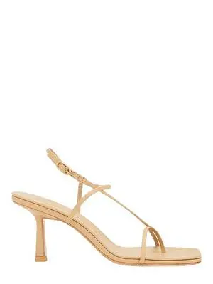 Studio Amelia Cross Front 70 Heel Sandals - Beige