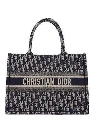 FWRD RENEW Dior Book Tote Bag - Navy