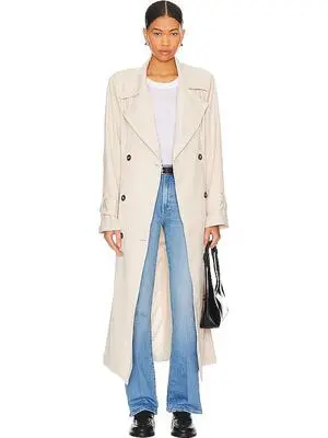 SNDYS. Myka Trench Coat - Ivory