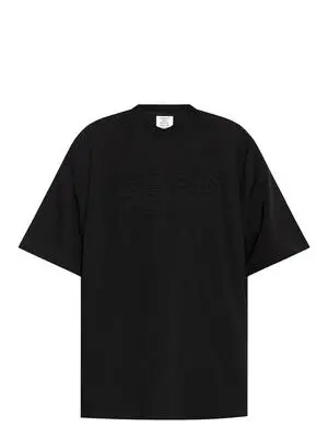Vetements Logo-embossed T-shirt - Black