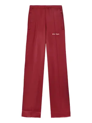 Palm Angels Logo Fluid Track Pants - Red