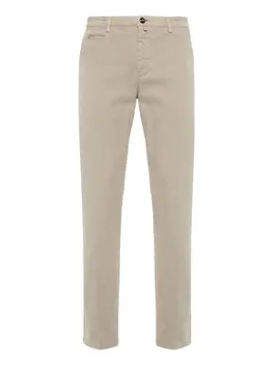 BRIGLIA 1949 Slim-cut Chino Trousers - Neutrals