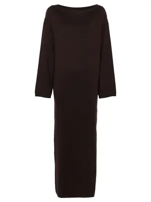 HERSKIND Isabella Knitted Maxi Dress - Brown