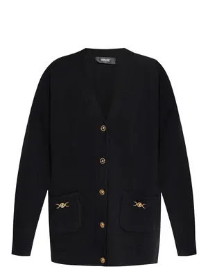 Versace Medusa-button Cardigan - Black