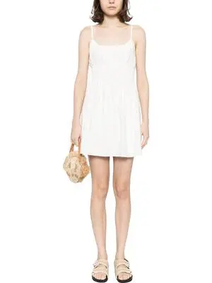 REFORMATION Kathleen Spaghetti-straps Mini Dress - White