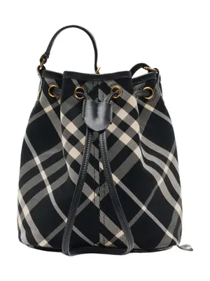 BURBERRY Burberry Check-Print Bucket Bag