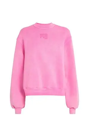 Alexander Wang Cotton-blend Logo Sweatshirt - Pink