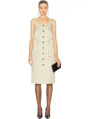 SAINT LAURENT Saint Laurent Utility Shirt Dress