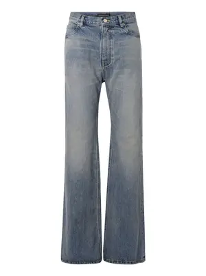 Balenciaga Low-rise Flared Jeans - Blue