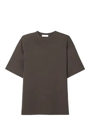 FFORME Dwyn Wool And Cotton-blend T-shirt - Brown