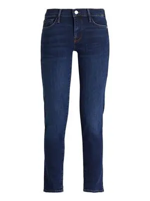 FRAME Le Garcon Slim Boyfriend Jeans - Dark Denim