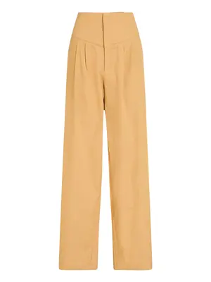 Bite Studios Elate Pleated Wide-leg Pants - Sand