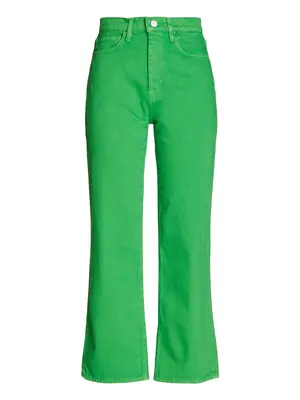 FRAME Le Jane Cropped Jeans - Green